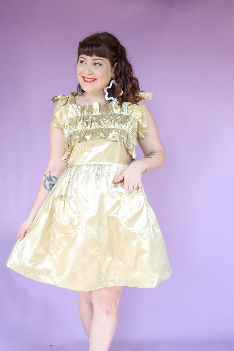 Golden Frills Dress - Four of a kind! – Alice Nightingale